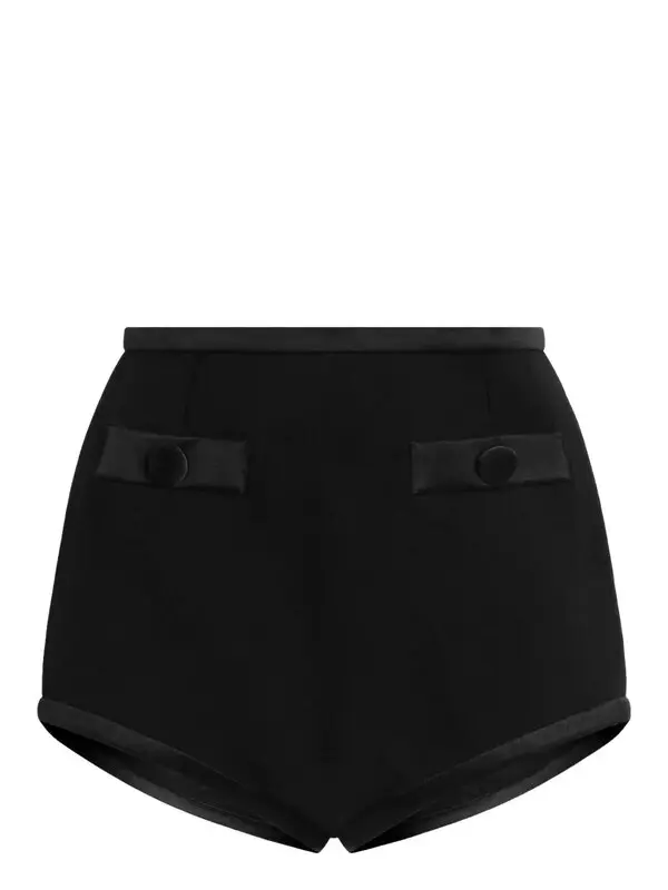 Dolce & Gabbana High-waisted Mini Shorts - Black