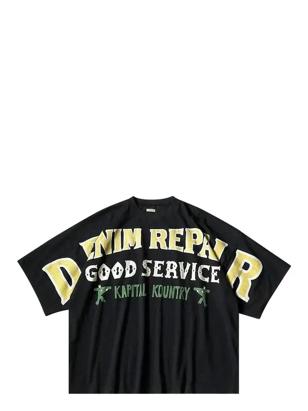 Kapital Jersey Huge T-shirt - Black