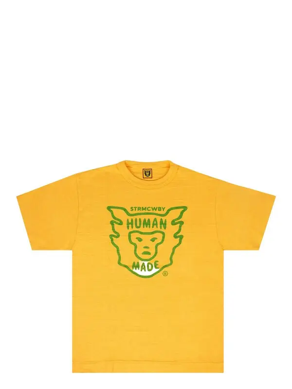 HUMAN MADE Face Logo T-shirt - Yellow