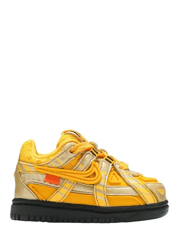 Nike Off-white X Rubber Dunk Td 'university Sneakers - Gold