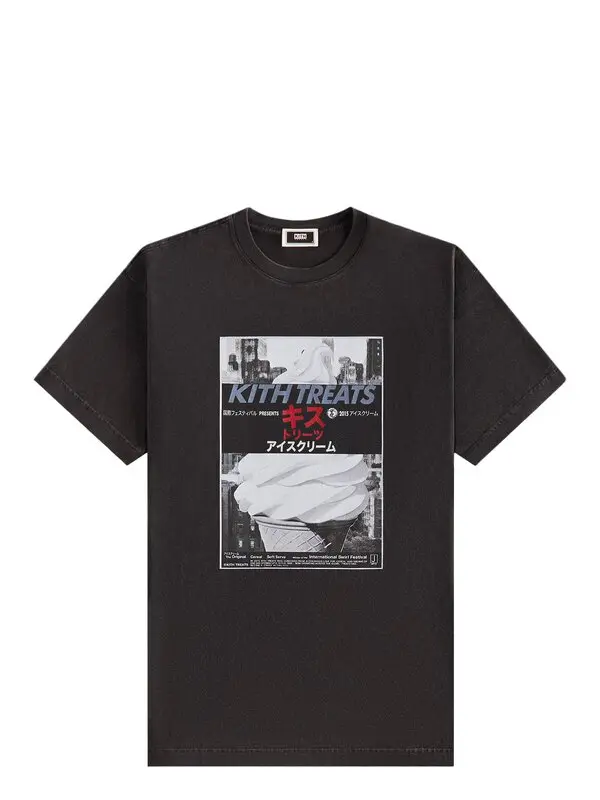 Kith Treats Double Feature Vintage T-shirt - Black