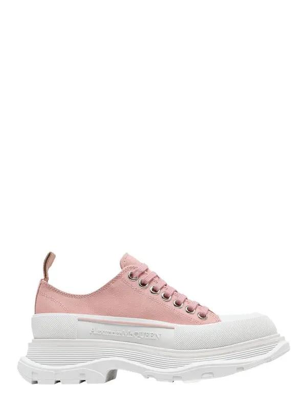 Alexander McQueen Tread Slick Lace Up Sneakers - Pink