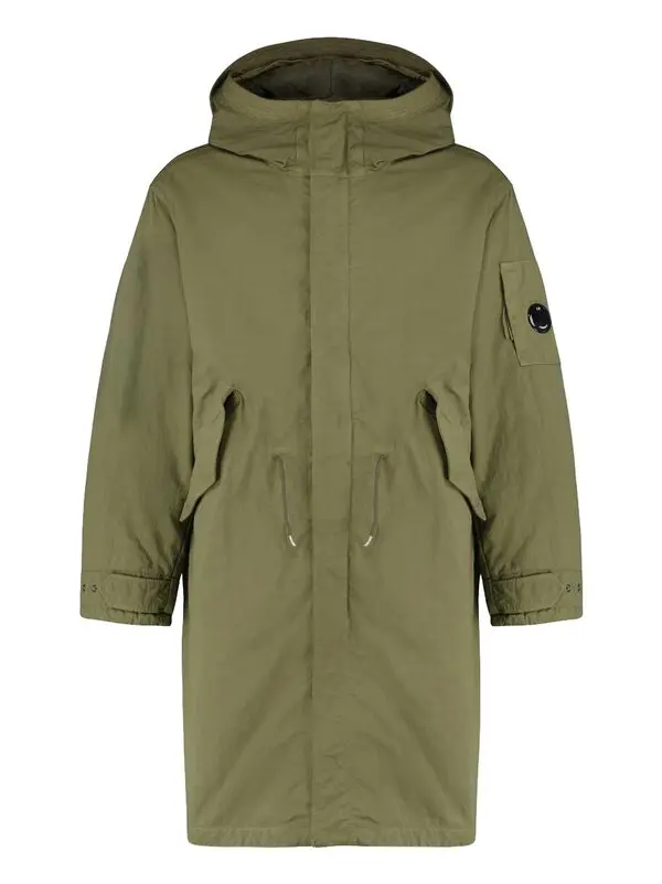 C.P. COMPANY Hooded Cotton Parka - Green