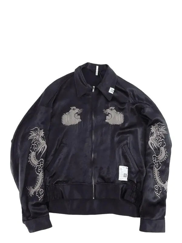 Mihara Yasuhiro Collared Souvenir Jacket - Black