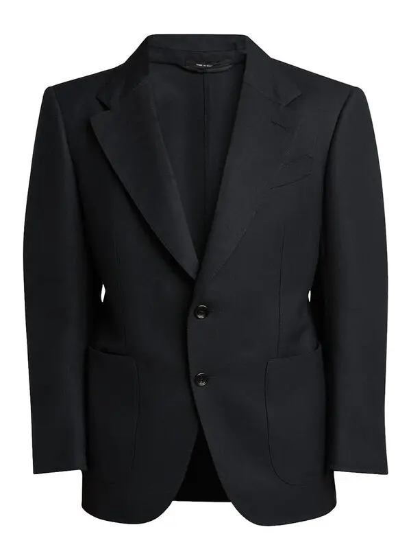 TOM FORD Dyllan Virgin Wool And Silk Sport Coat - Black