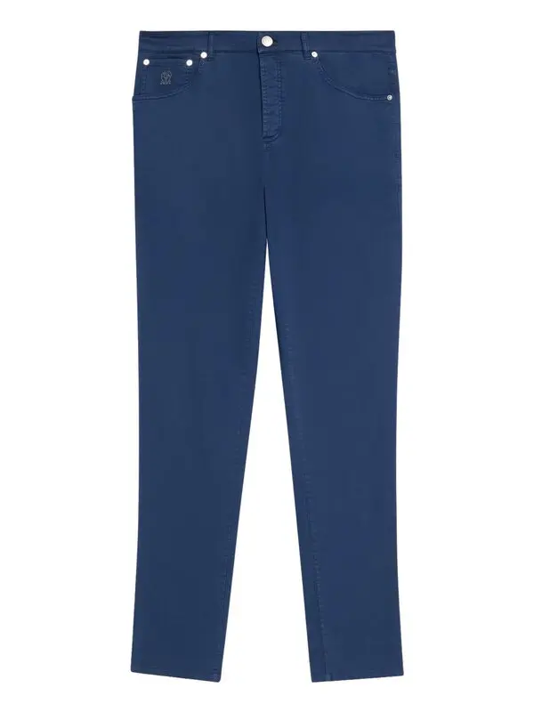Brunello Cucinelli Italian-fit Five-pocket Denim Pants - Blue
