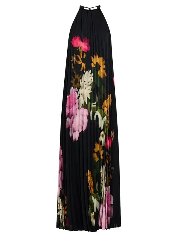 Kobi Halperin Leona Floral Maxi Dress - Black Multi