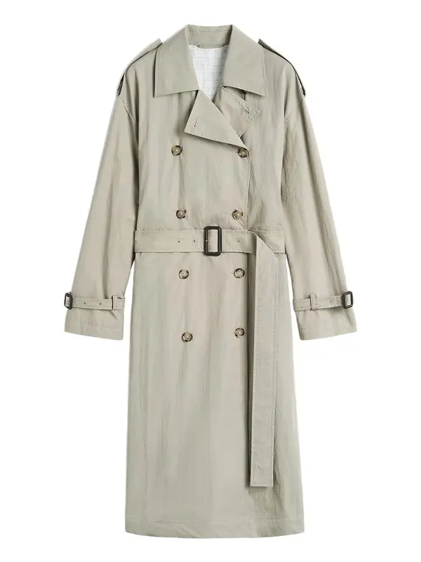 TOTEME Oversized Double-breasted Trench Coat - Clay
