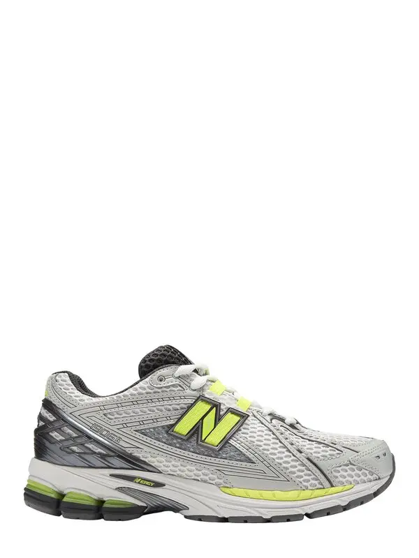 NEW BALANCE 1906r Sneakers - Light Silver Metallic With Alkaline Green