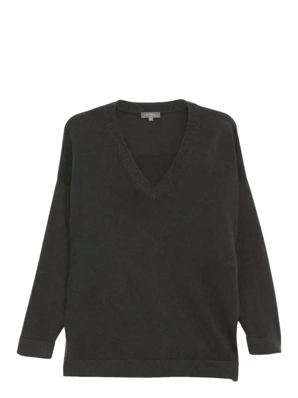 N.peal V-neck Jumper - Green