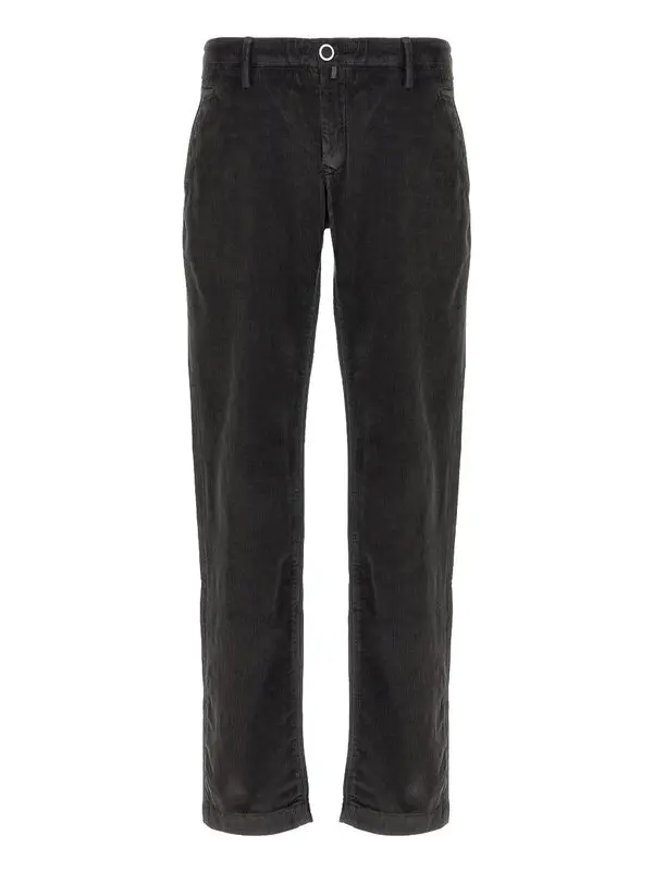 Jacob Cohen Straight Leg Velvet Pants - Gray