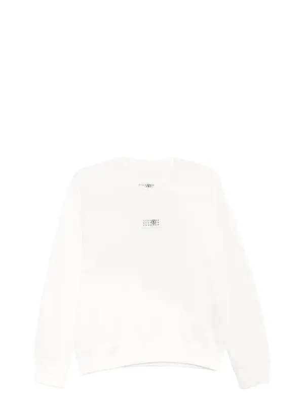 MAISON MARGIELA Logo Patch Sweatshirt - White