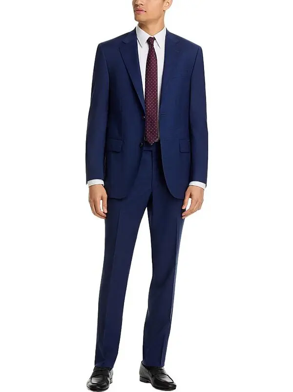 Peter Millar Flynn Micro Houndstooth Regular Fit Suit - Blue