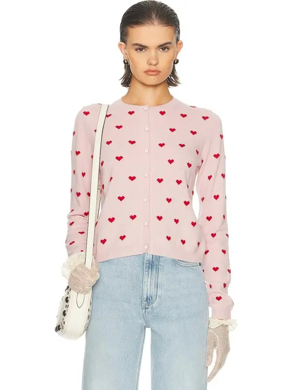 Valentino Garavani Hearts Cardigan - Grey Rose & Paris