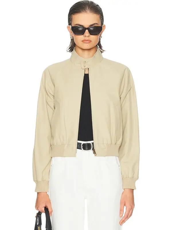 NILI LOTAN Lauzerte Bomber Jacket - Khaki