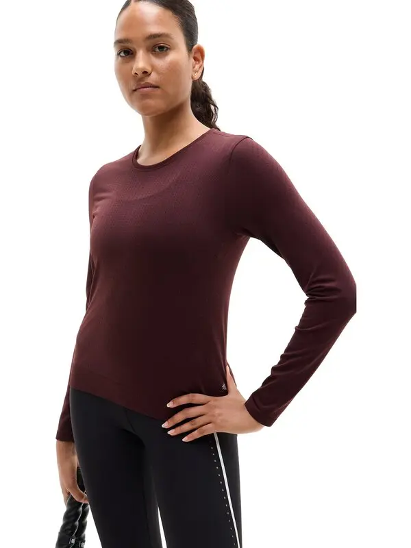 Athleta In Motion Seamless Top - Garnet