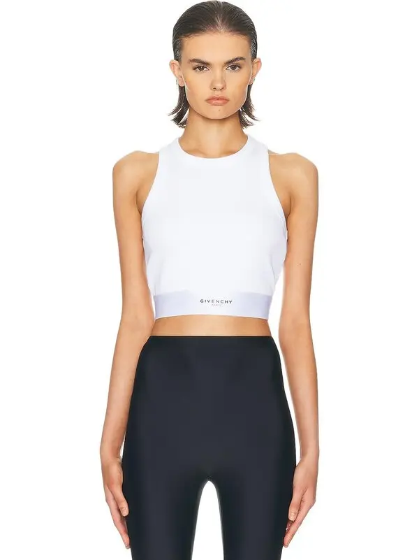 Givenchy Cropped Tank Top - White
