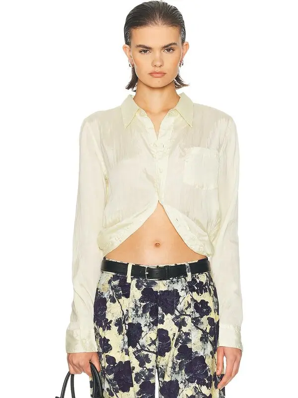 R13 Wrap Around Top - Cream