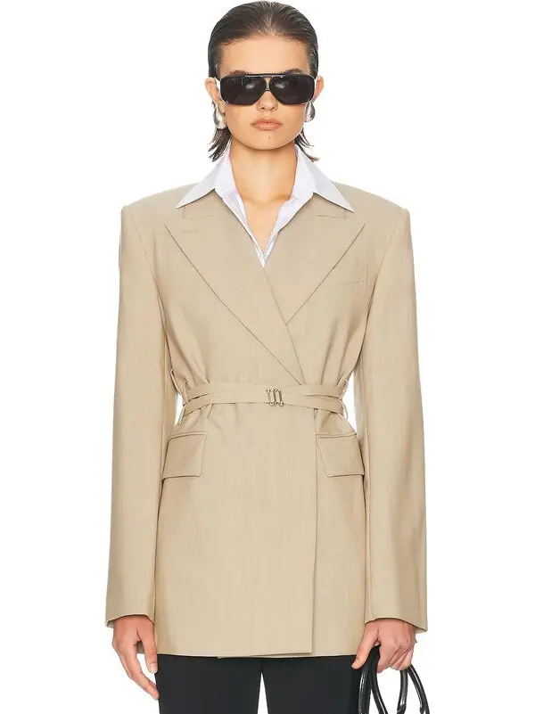 Sportmax Tubinga Jacket - Beige Shaded