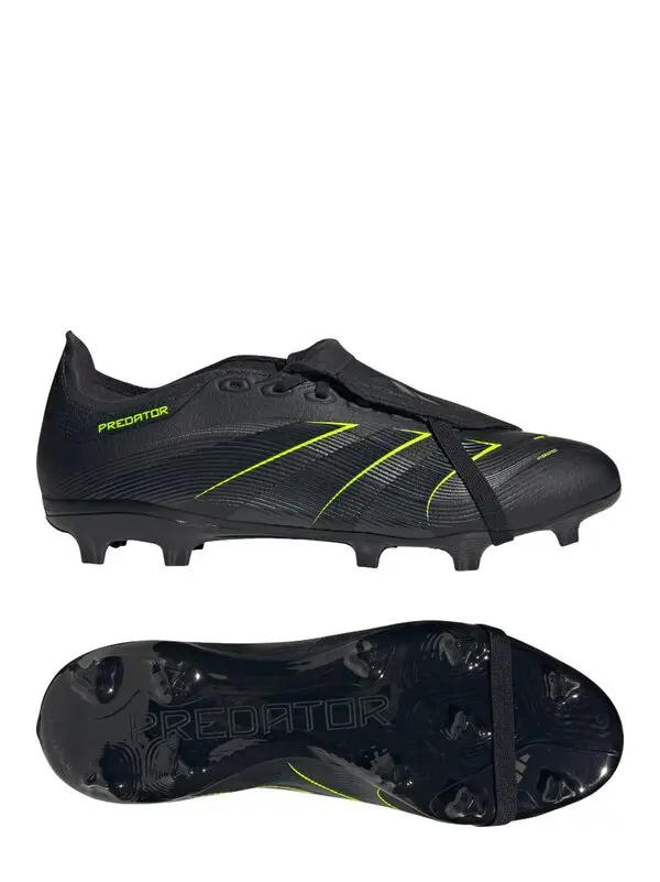 Adidas Predator League Firm/multi-ground Cleats - Core Black / Carbon / Lucid Lemon
