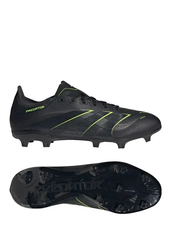 Adidas Predator League Firm/multi-ground Cleats - Core Black / Carbon / Lucid Lemon