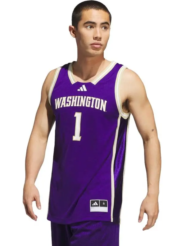 Adidas Washington Huskies Away Swingman Jersey - Collegiate Purple