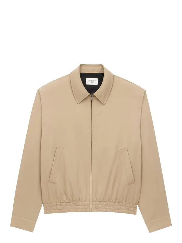 Saint Laurent Twill Jacket - Nude