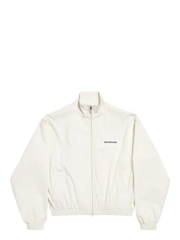 Balenciaga Logo Track Jacket - White