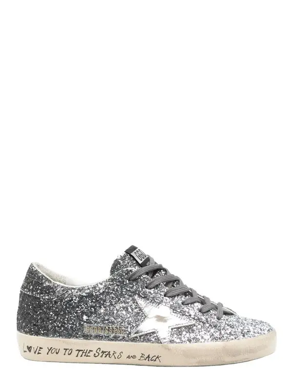 Golden Goose Flat Shoes - Silver/black