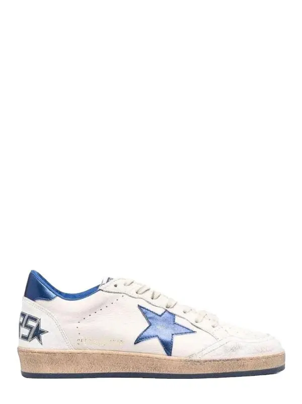 Golden Goose Flat Sneakers - White/bluette