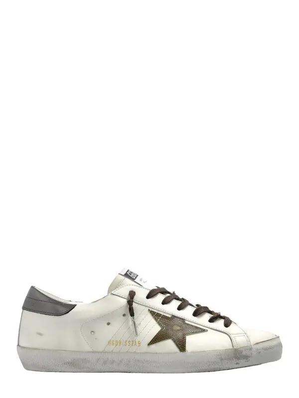 Golden Goose Flat Shoes - White/green/antracite