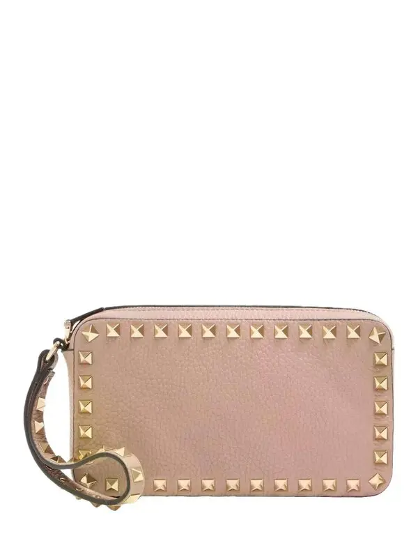 Valentino Garavani Rockstud-embellished Clutch - Pink