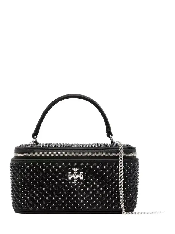 Tory Burch Kira Embellished Vanity Case - Black