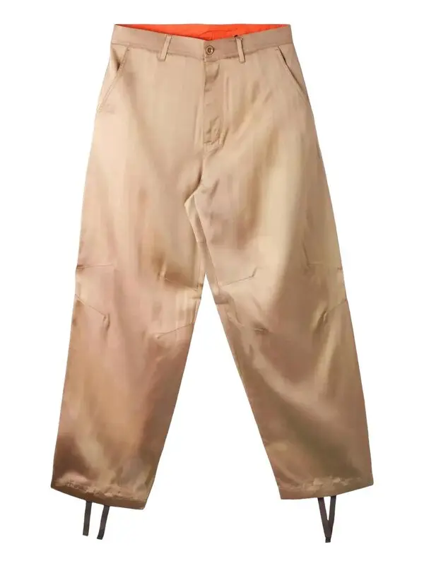4SDESIGNS Drawstring-cuff Trousers - Brown
