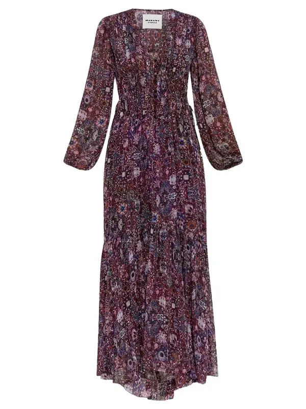 MARANT ETOILE Floral-print Maxi Dress - Purple