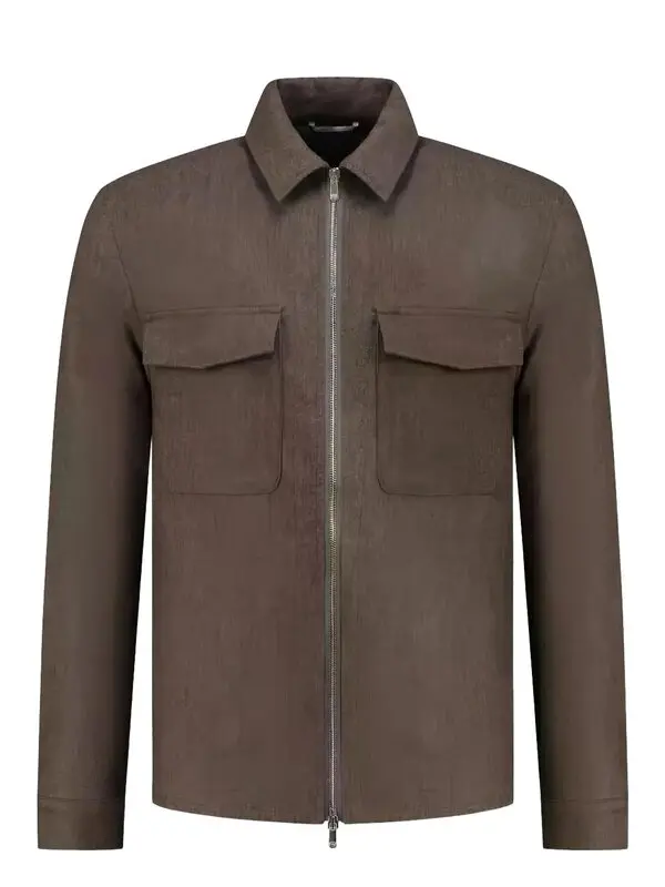Marco Pescarolo Zip-fastening Shirt Jacket - Brown