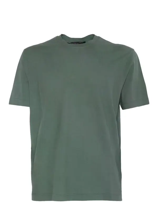 FILIPPO DE LAURENTIIS Cotton Crew-neck T-shirt - Green