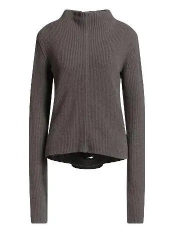Rick Owens Cashmere And Wool Turtleneck Knit Top - Grey