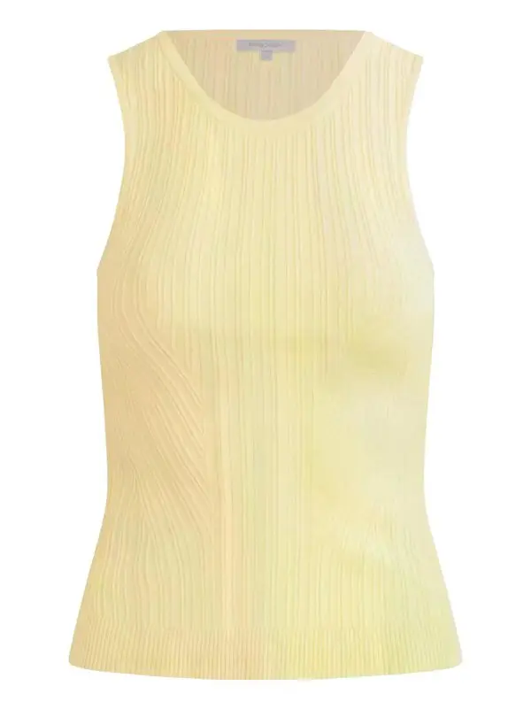 FAVORITE DAUGHTER Kennedy Ribbed Sleeveless Top - Yellow