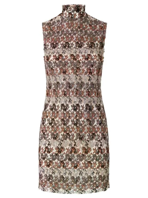 Missoni Floral-lace Mini Dress - Neutrals