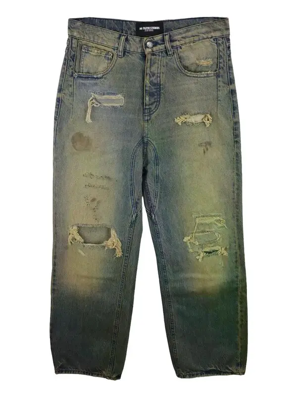NO/FAITH STUDIOS Venice Distressed Jeans - Blue
