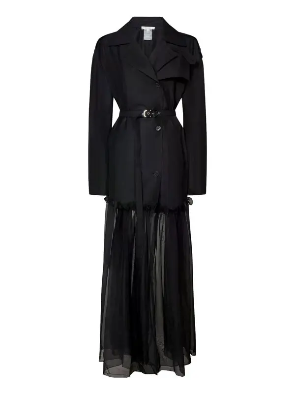 NENSI DOJAKA Double-breasted Coat - Black
