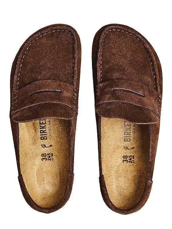 BIRKENSTOCK Naples Suede Clogs - Carafe