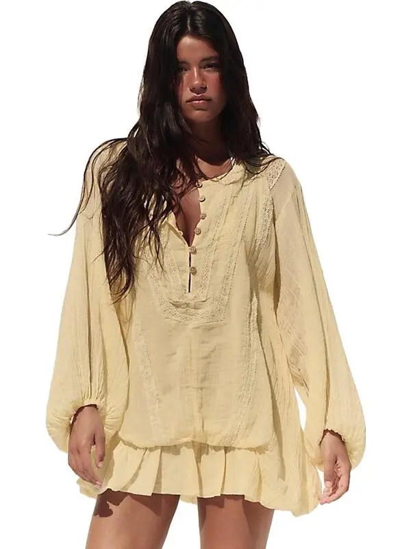Free People Florence Mini Dress - Pineapple Slices