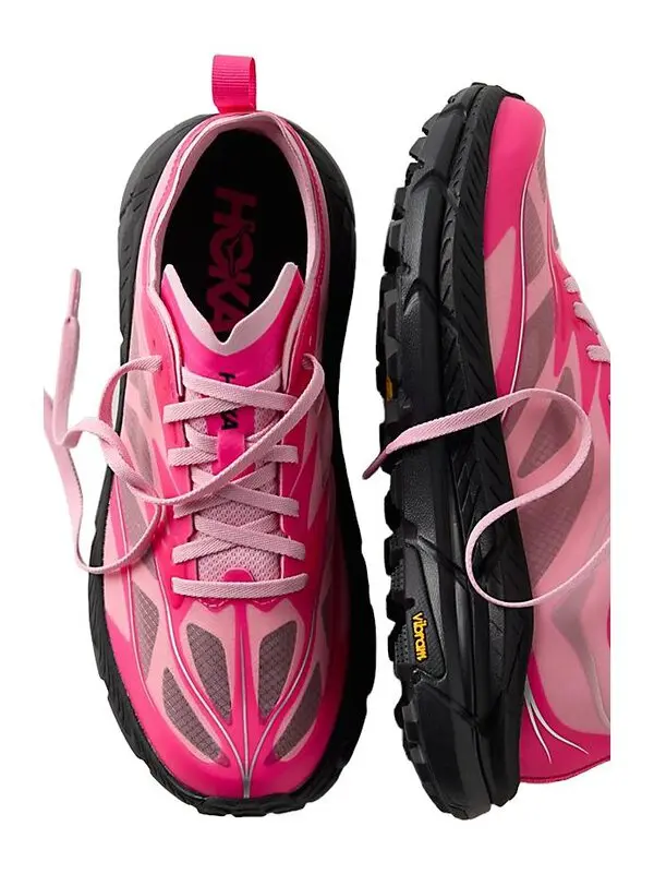 HOKA® Mafate Speed 4 Lite Sneakers - Neon Dragonfruit/black