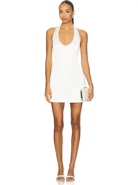 NOOKIE Sabine Satin Mini Dress - White