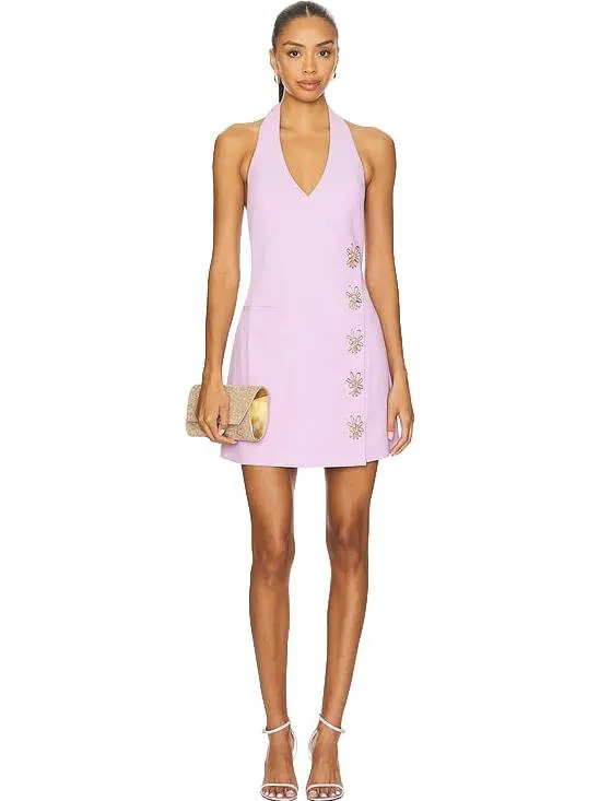THE WOLF GANG Inka Mini Vest Dress - Lavender