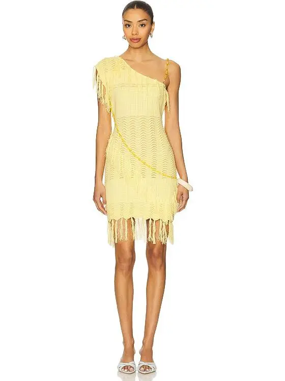 Yllw Fran Beaded Dress - Yellow