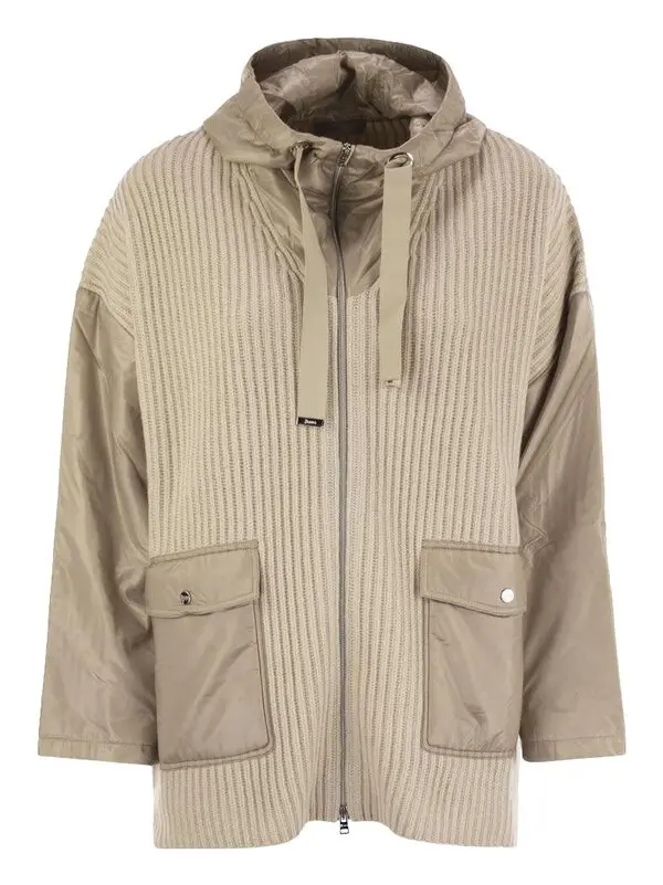 Herno Wool & Nylon Resort Jacket - Beige