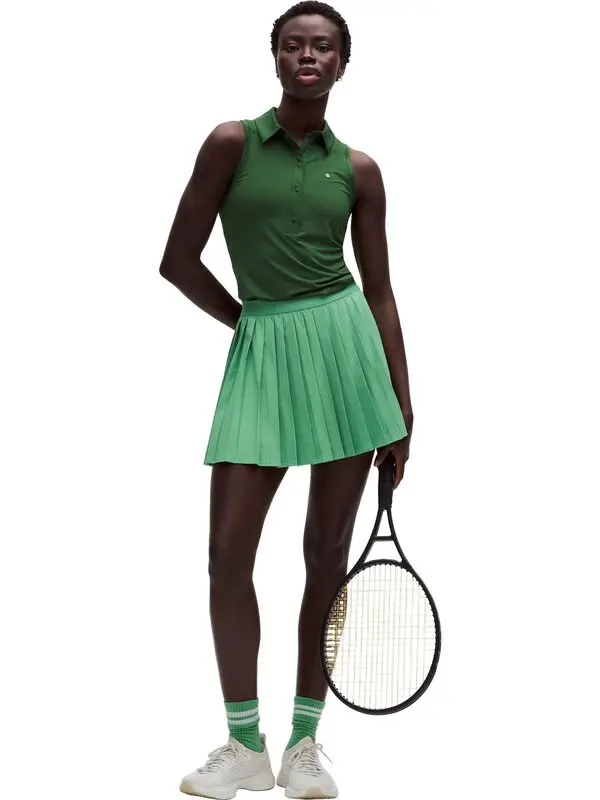 Lululemon High-rise Pleated Tennis Skirt - Canteen Green